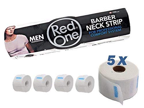 RedOne Barber Neck Strip - 5 Rolls of 100 Strips – Mr. Barber Supply